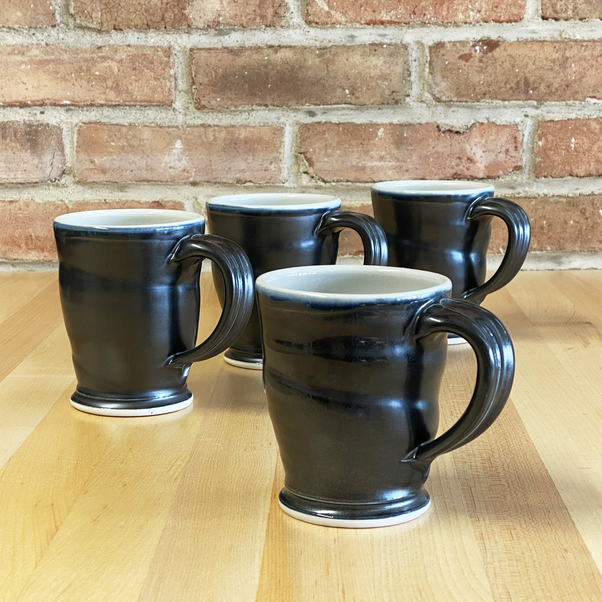 Mug in White | Black Glaze – Royce Yoder
